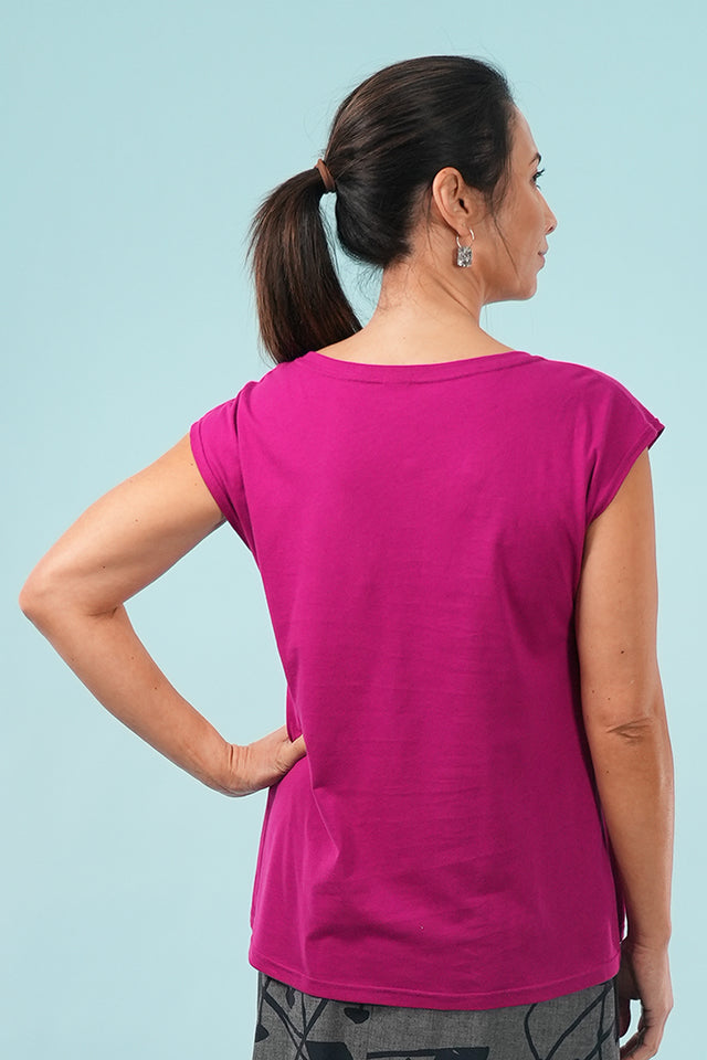 Bobby Top - Plain Cerise – Surface Art